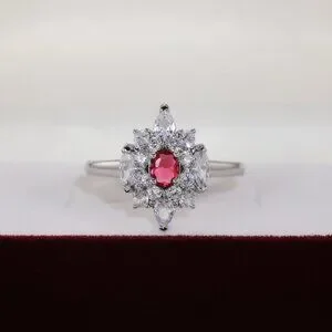 ️925 STERLING SILVER | Jewelry | Luxury Ruby Old Mine Diamond Noble ...
